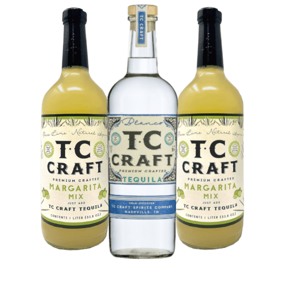 TC CRAFT Margarita SMALL PARTY PACK (1 Bottle TC CRAFT Blanco 750ml + 2 ...